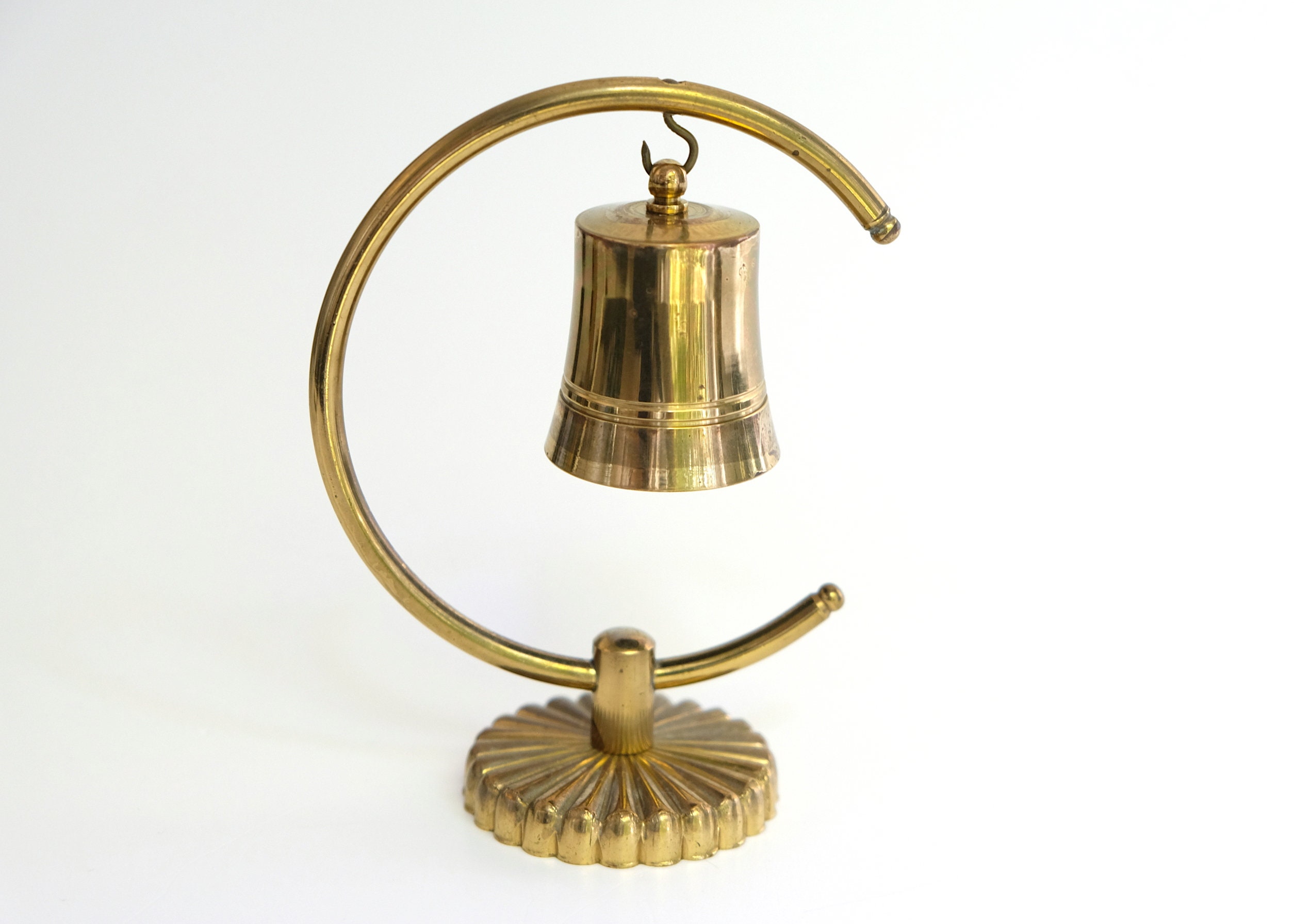 Wonderful brass table bell bright bell vintage antique old | Etsy