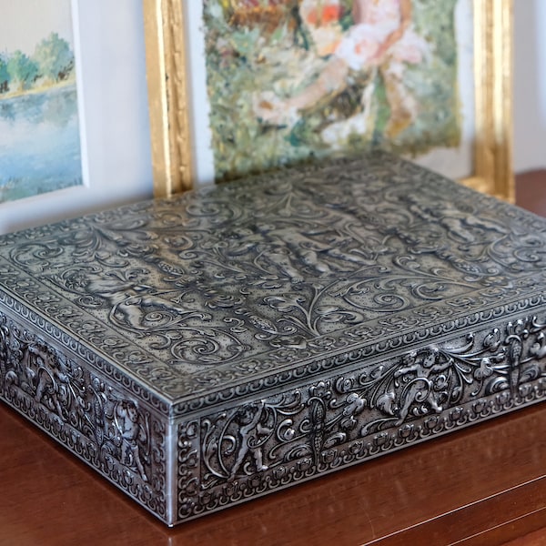 Large Tin Box - Etsy