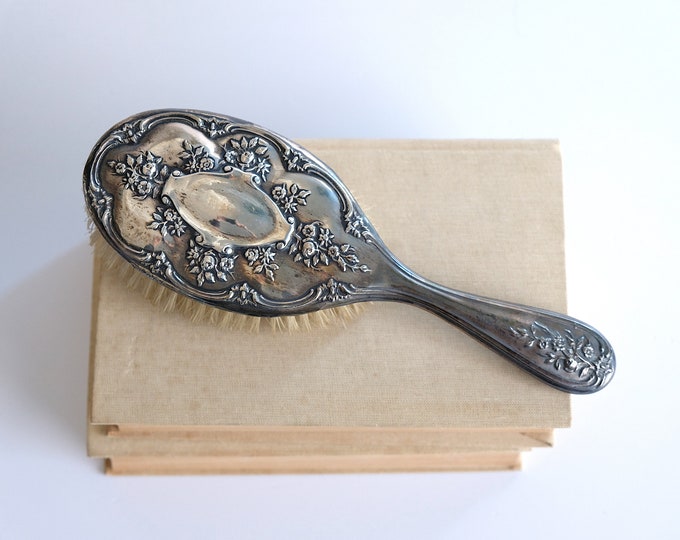 Ornate Sterling Silver Brush Hallmarked, Victorian Antique, Henry ...