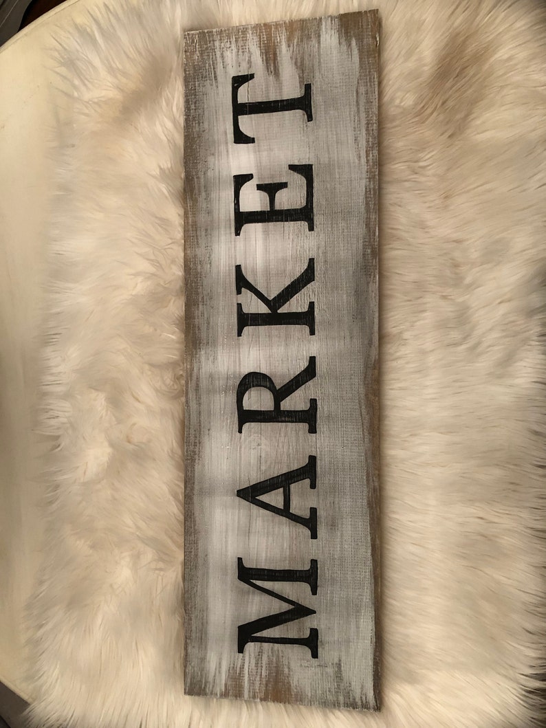 Handmade Wood Market Sign - Etsy