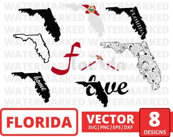Florida Flag Svg - Etsy