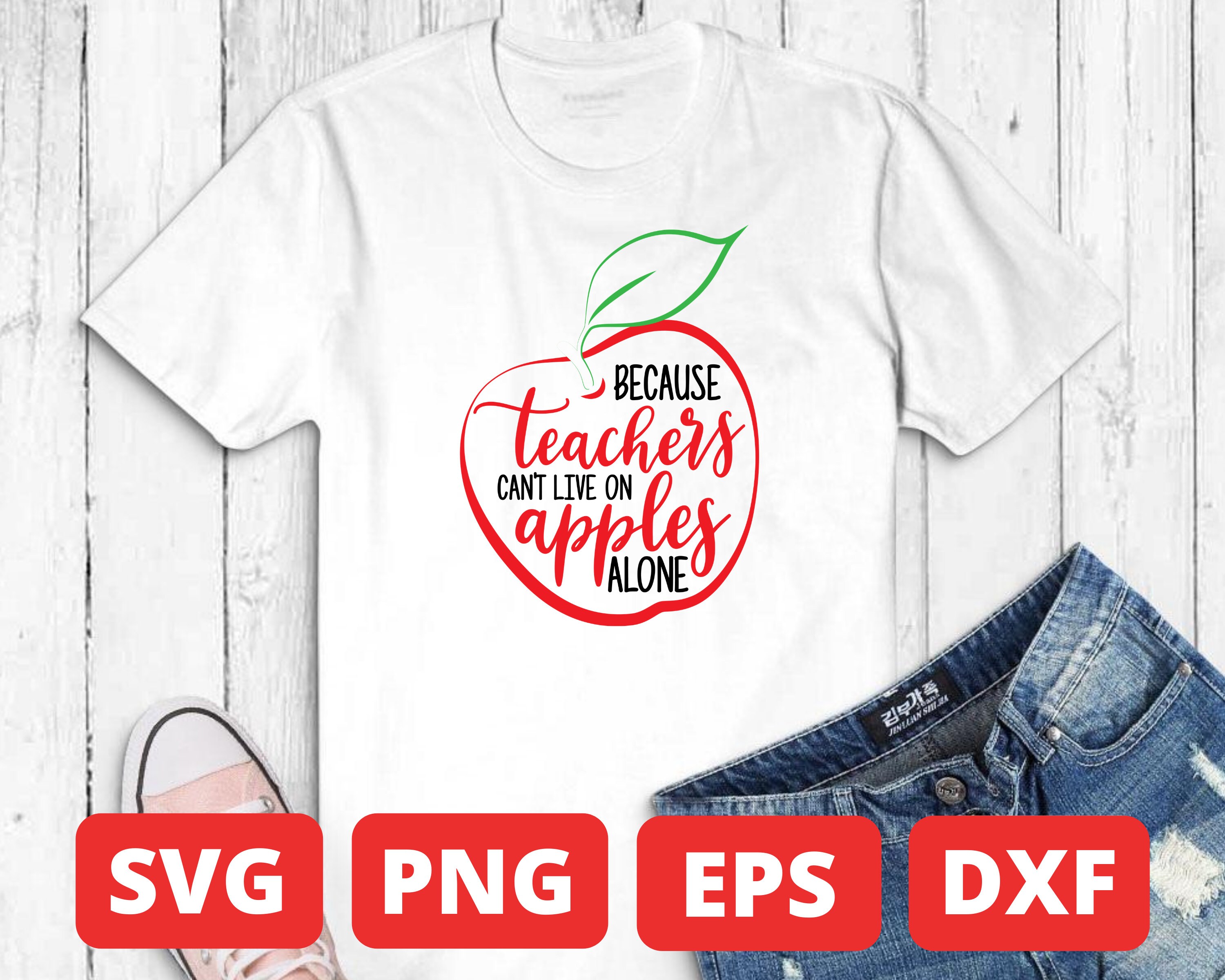 Teacher Apple Svg Cut File Teacher Shirt Svg Instant Etsy