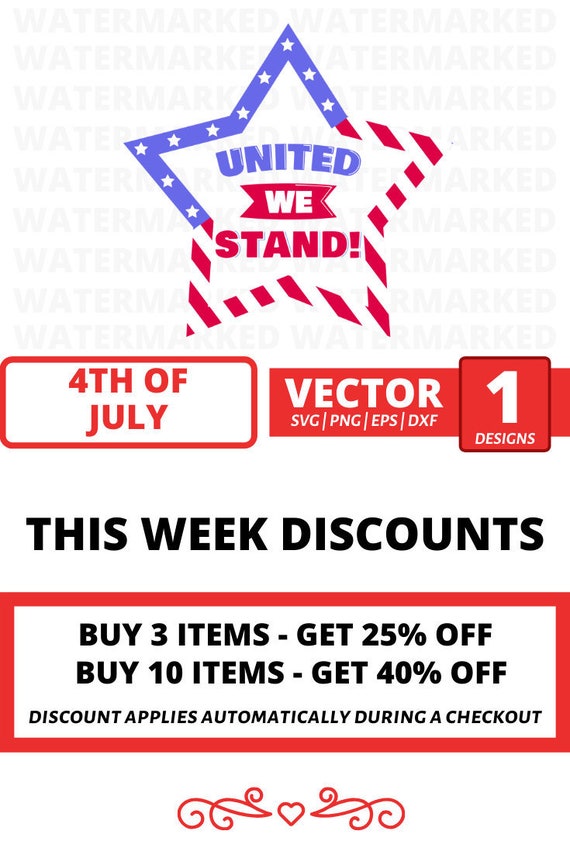 United We Stand svg Digital SVG file Amendment svg Printable American ...