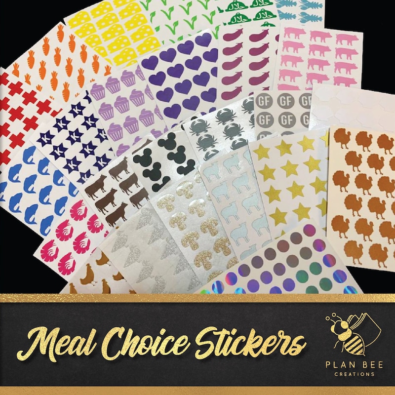 Meal Choice Stickers - Etsy