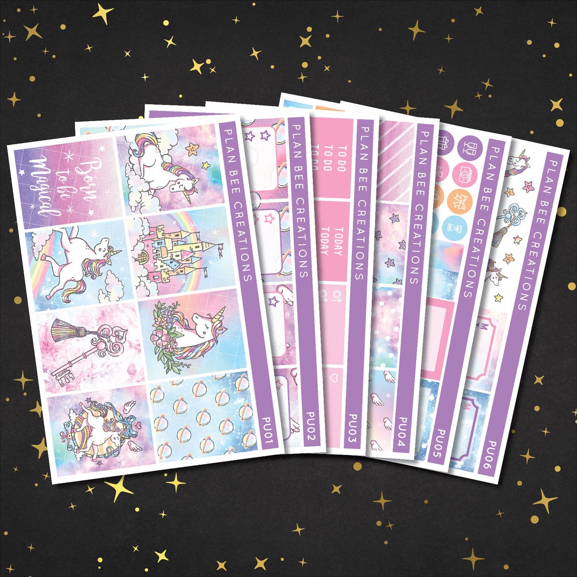 Unicorn Dream // bliss Kit Weekly Planner Sticker Kit for Standard 1.5 ...
