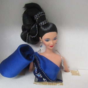 MIB NRFB Gorgeous Sapphire Splendor Barbie by Bob Mackie Circa 1996 W ...