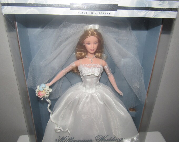 MIB & NRFB Beautiful Millennium Wedding Barbie Blonde Hair the Bridal ...