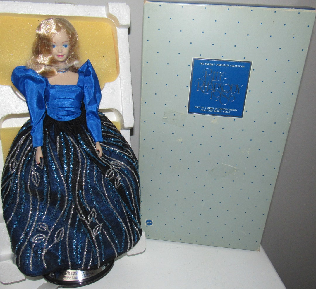 MIB NRFB Stunning Barbie "blue Rhapsody Barbie #1708 Circa 1986 - Etsy