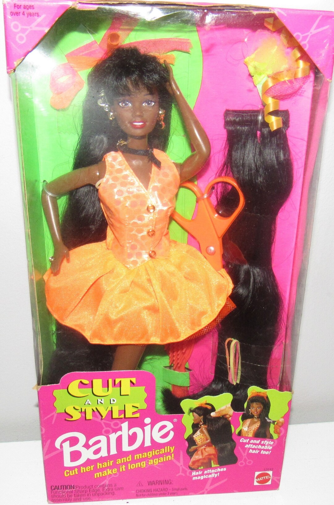 MIB NRFB Cut and Style Beautiful Rare Black Barbie #12642 Circa 1994 - Etsy