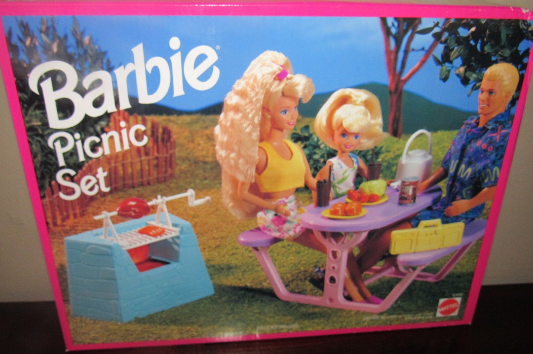 MIB NRFB Vintage Mattel "barbie Picnic Set" Circa 1993 - Etsy