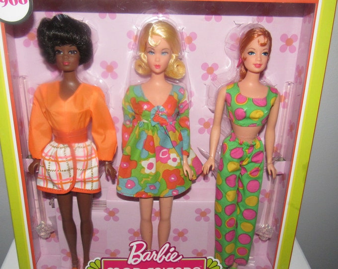Barbie MIB NRFB Barbie Mod Friends 1968 Reproduction Set - Etsy