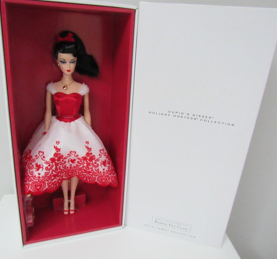 MIB NRFB Stunning Barbie cupid's Kisses Holiday Hostess Collection - Etsy