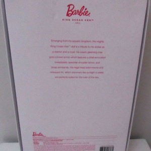 MIB NRFB Handsome King Ocean Ken Merman Barbie W/shipper Mattel - Etsy