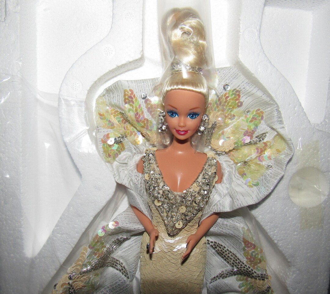 Stunning MIB & NRFB "platinum" Bob Mackie With Shipper Circa 1991 - Etsy