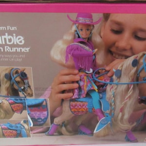 MIB NRFB Mattel Barbie Western Fun Barbie Sun Runner #9961 Circa 1989 ...