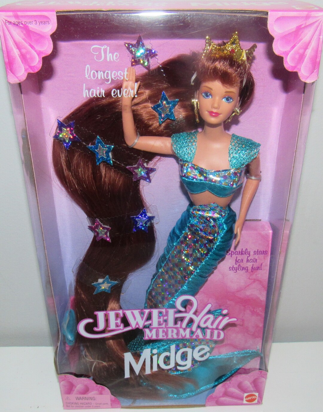 MIB NRFB Stunning & Rare Midge Jewel Hair Mermaid Barbie #14589 - Etsy