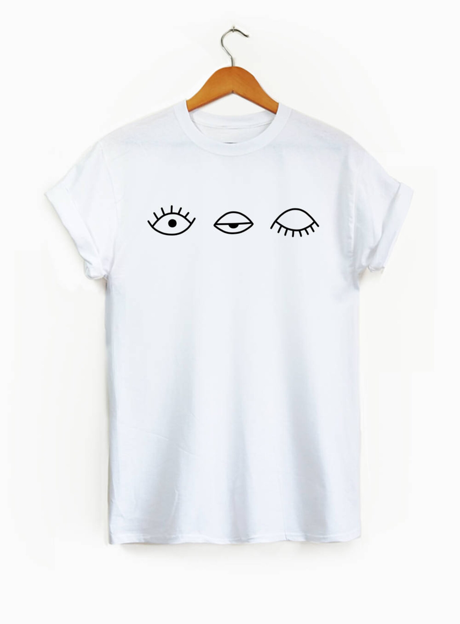 Blinking Eyes Graphic Unisex Shirt Graphic Tee Cute Shirt - Etsy