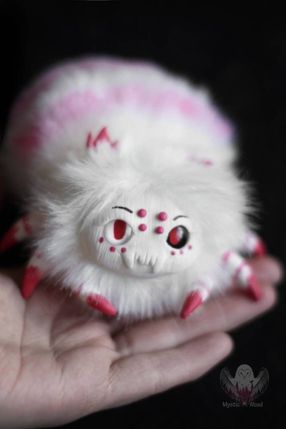 Angel Dust Spider Fluffy Toy Hazbin Hotel Etsy