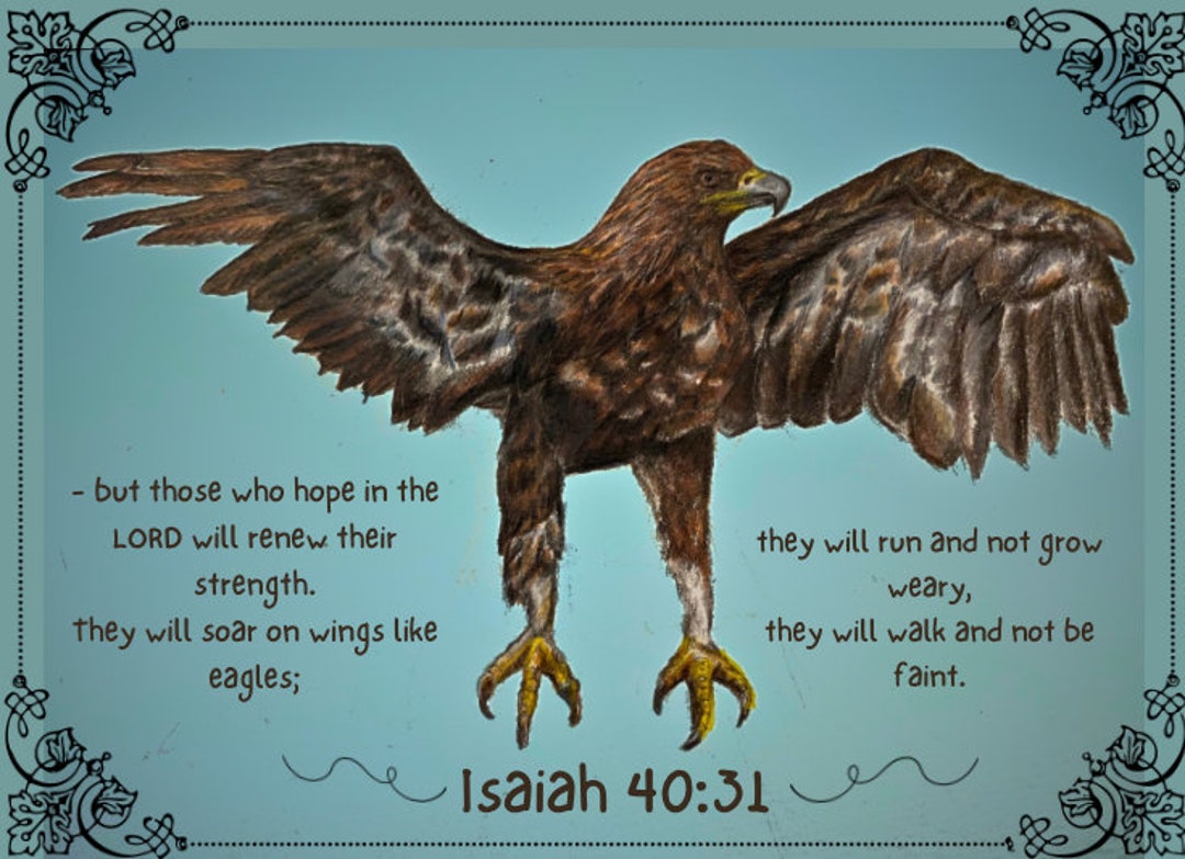 Bible Verse Poster - Isaiah 40:31 | Download Version | Soar on Wings ...