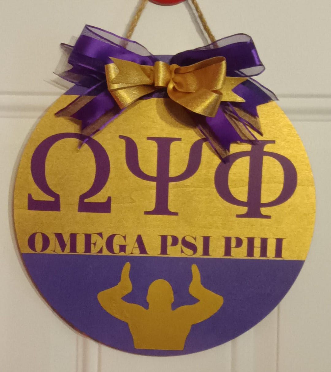 Omega Psi Phi Door Hanger - Etsy