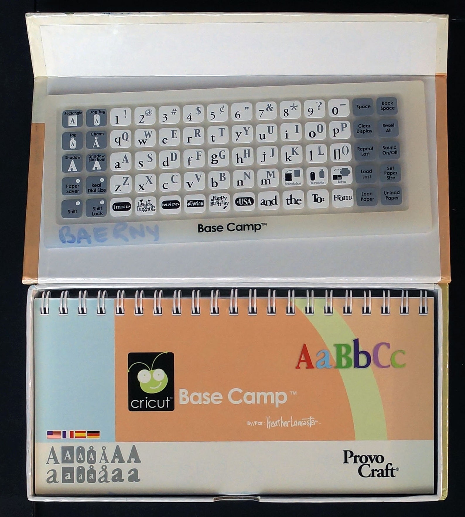 Cricut Fonts Cartridge BASE CAMP Provo Craft 29-0014 - Etsy