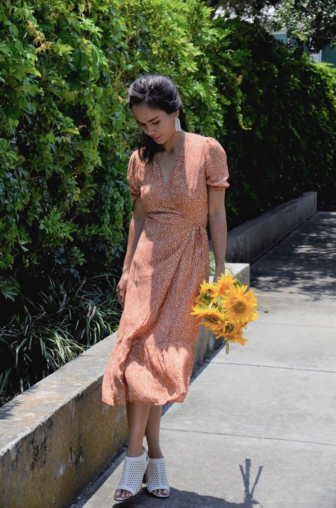 Summer Wrap Dresses/wrap Dresses/women Dresses/ Wrap Dress/ Summer ...