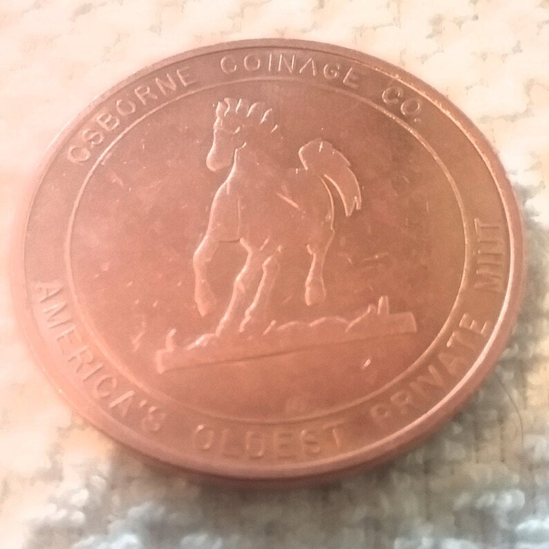 Vintage Horse Coin One Dollar Test Coin Osborne Coinage | Etsy