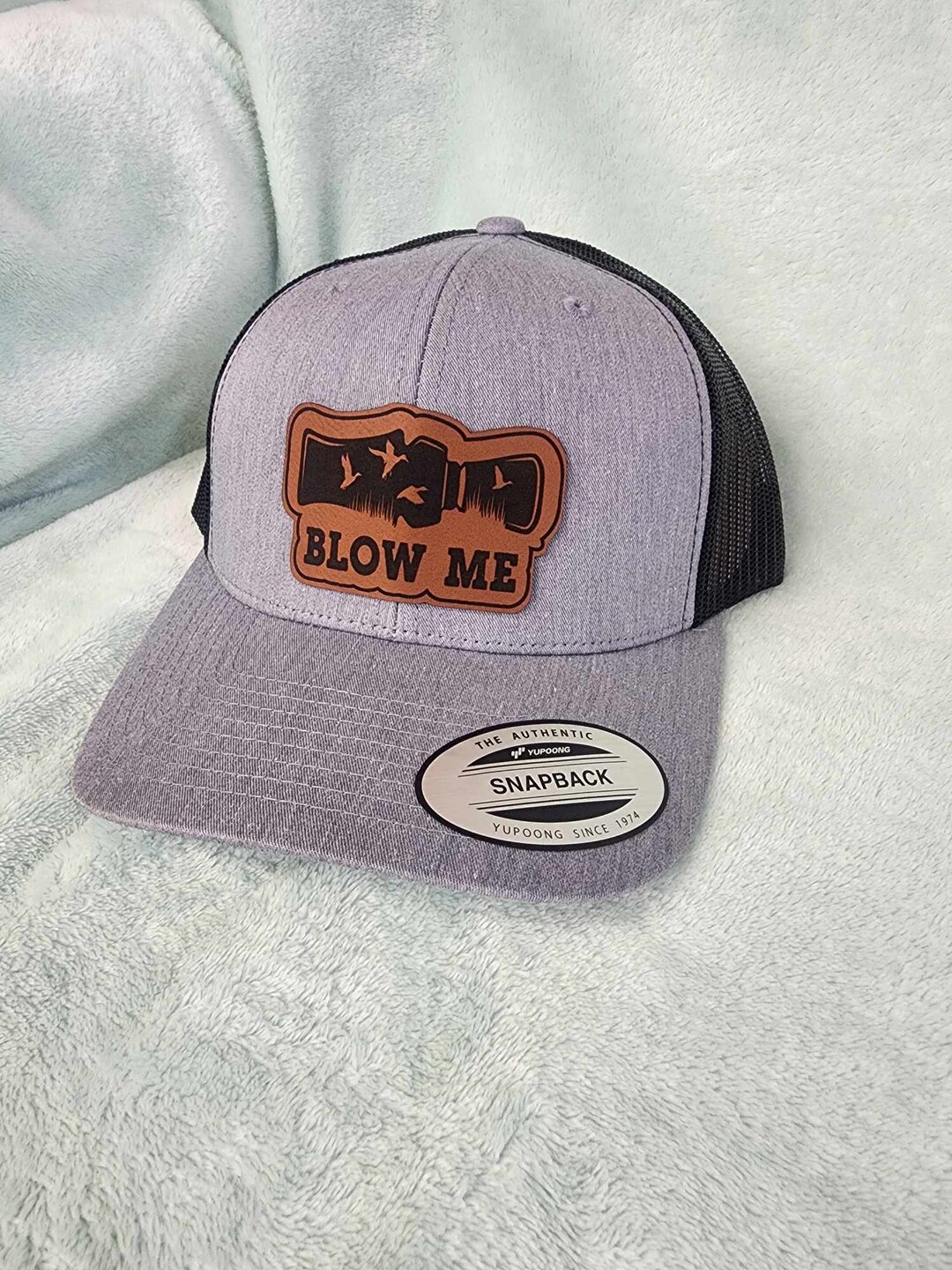 Leather Patch, Hats, Duck, Hunting, Duck Call, Blow Me - Etsy