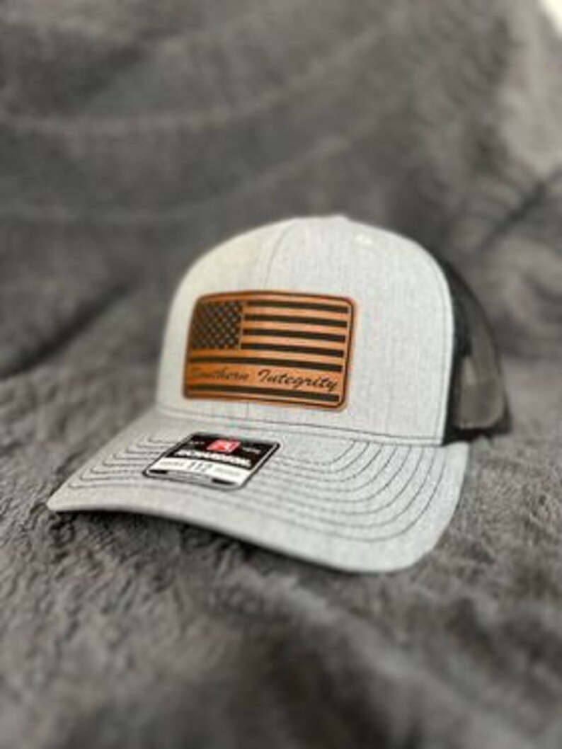 Leather Patch Hat, American Flag, Usa, Flag, Camo - Etsy