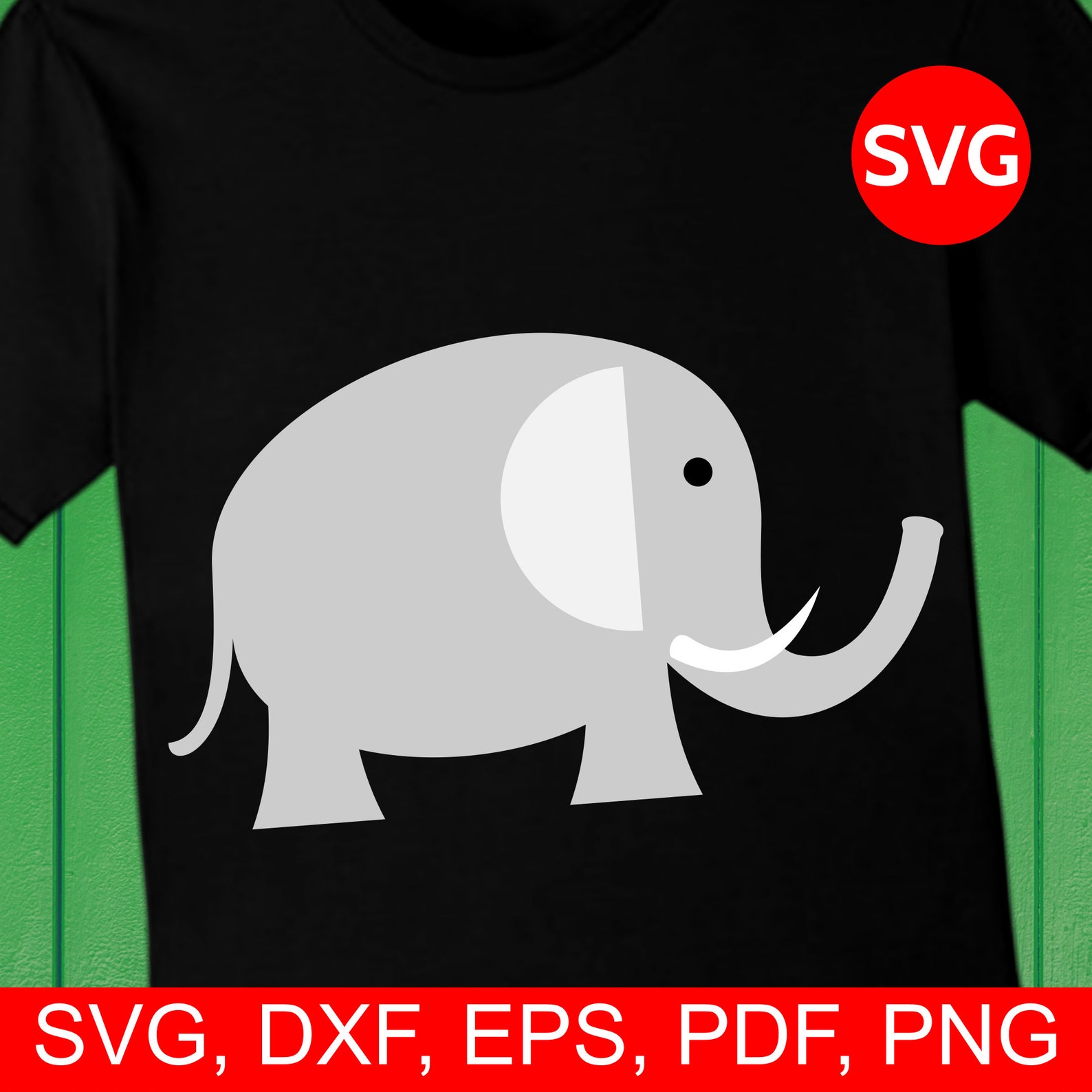 Elephant SVG File Elephant DXF Elephant Clipart Elephant | Etsy