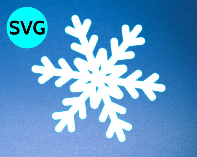 Snowflake Svg, Simple Snowflake Svg, Let It Snow Avg Cricut Cut Files ...