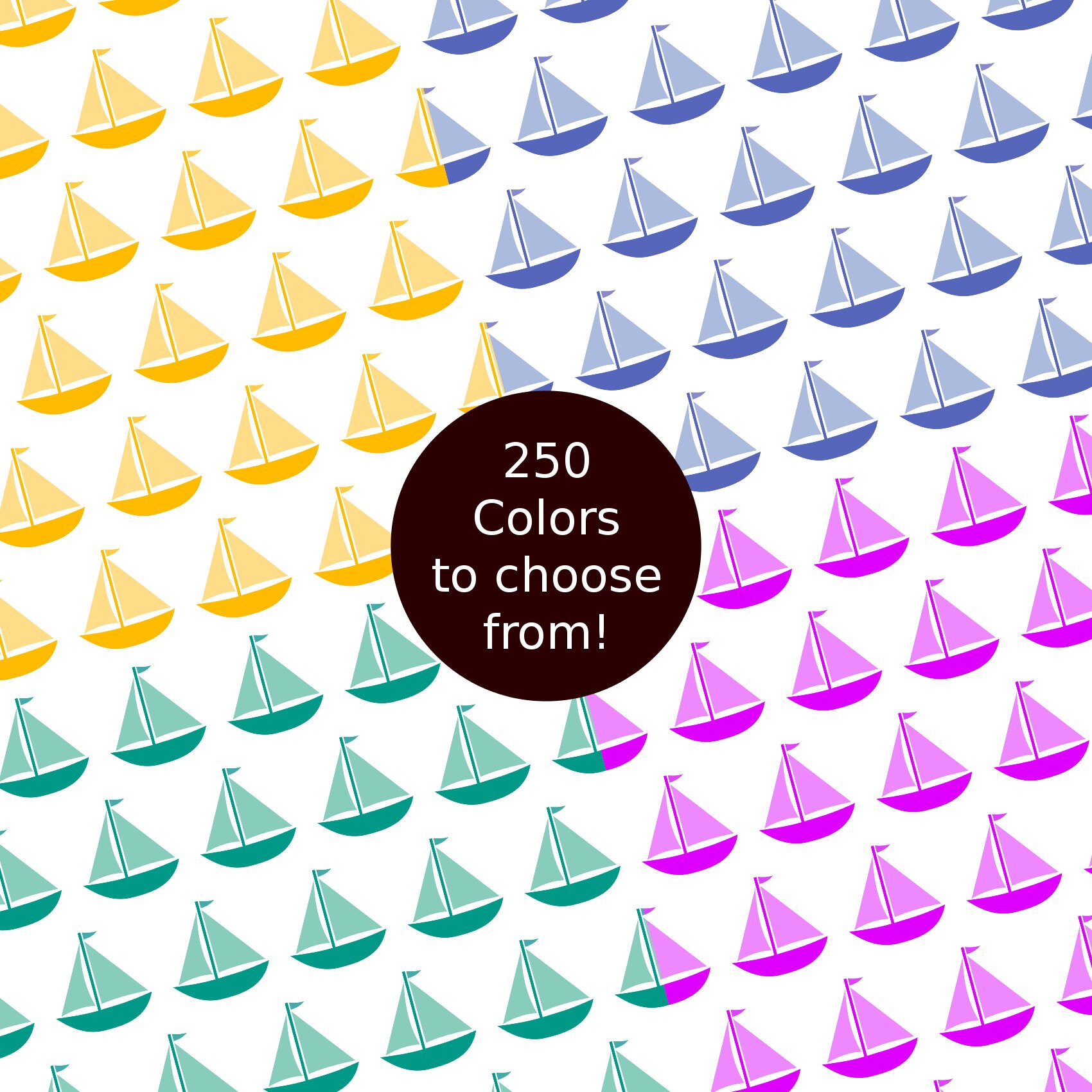 Sailboat Digital Paper Pack 250 Colors Nautical Digital Paper | Etsy