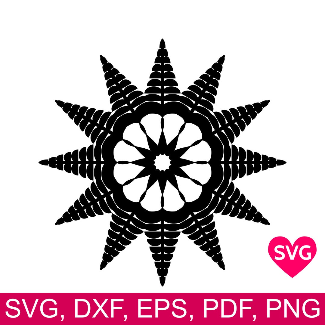 Flor SVG, Flor Clipart, Girassol SVG, Mandala SVG, Geométrico Svg, Flor ...