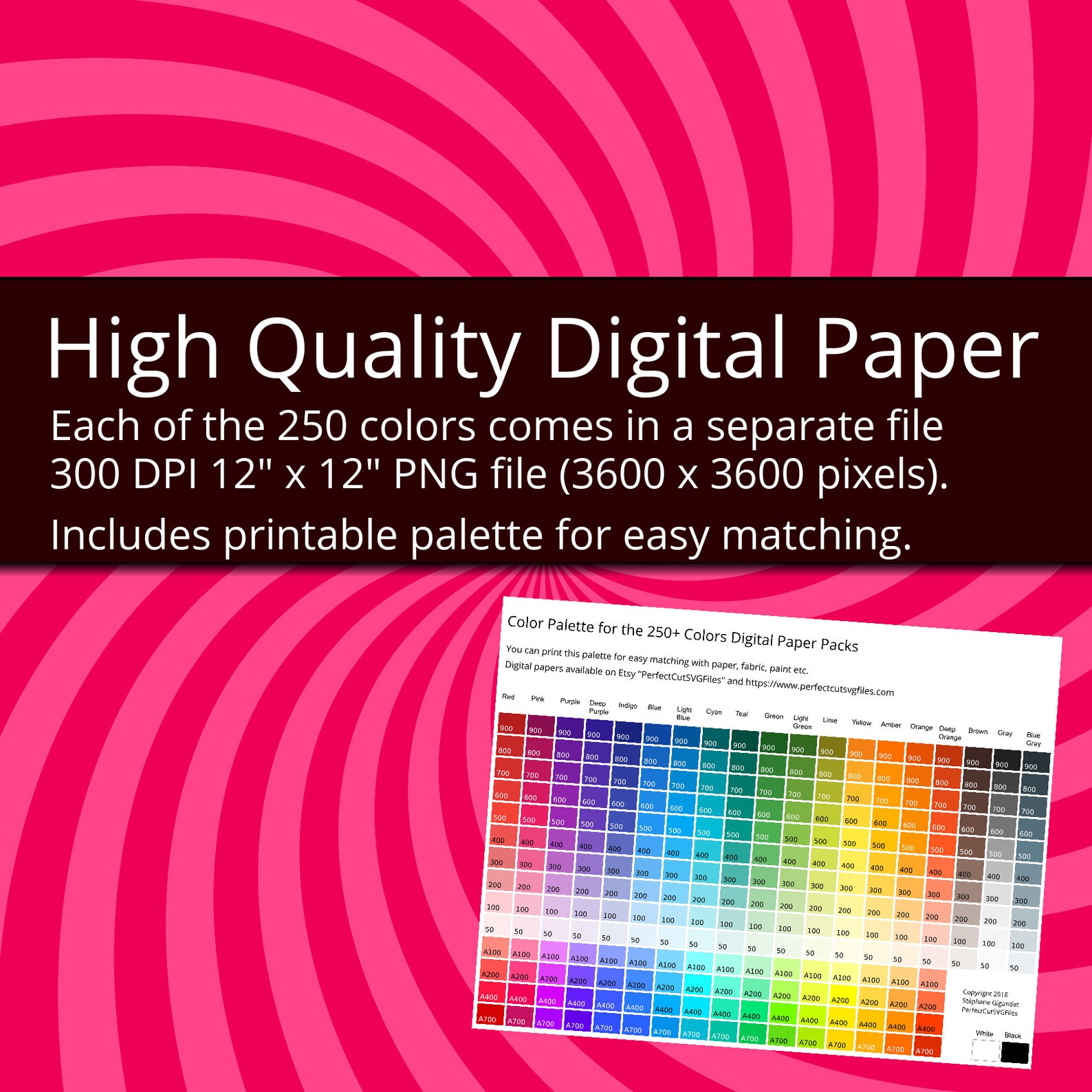 Tinted Twisted Starburst Digital Paper Pack, 250 Colors Digital Paper ...