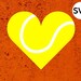 7 Sports Hearts SVG Files for Cricut & Silhouette, Heart Ball SVG Cut ...