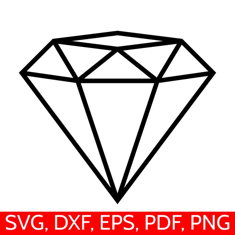 Diamond Svg - Etsy