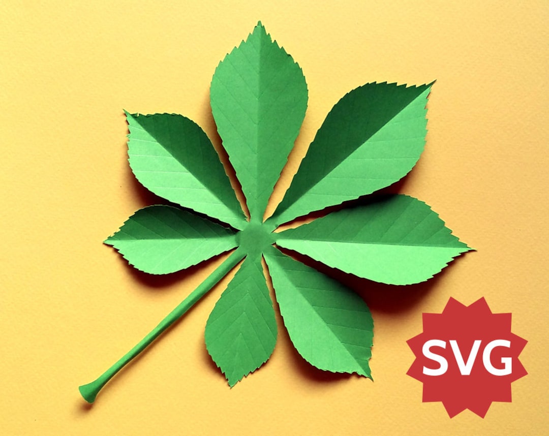 Fall SVG Horse Chestnut Leaf - Fall Leaves SVG Cut Files for Cricut ...