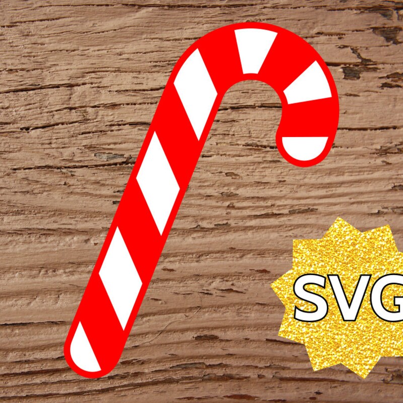 Candy Cane Svg - Etsy