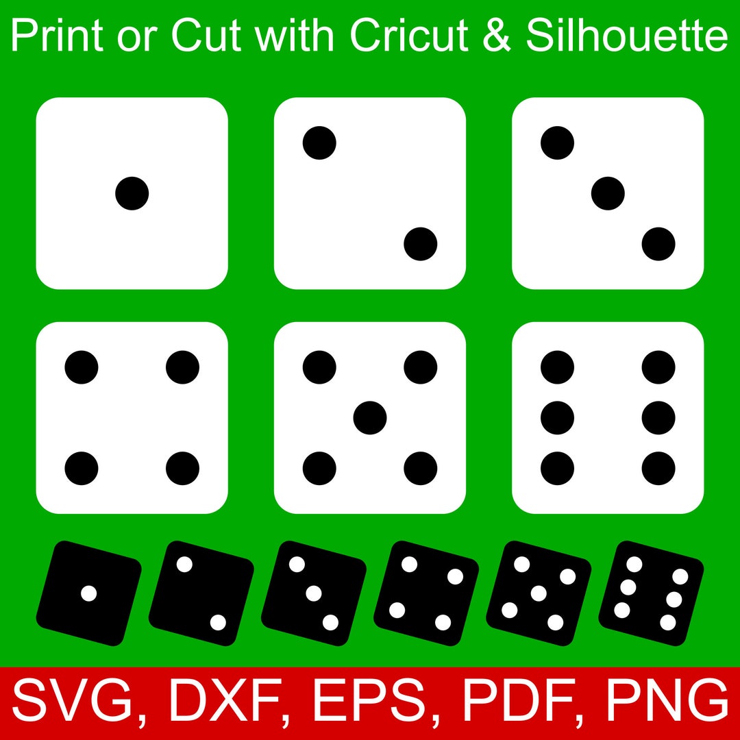 Dice SVG Files, Dice Set SVG, Die SVG, Gambling Svg, Casino Svg ...