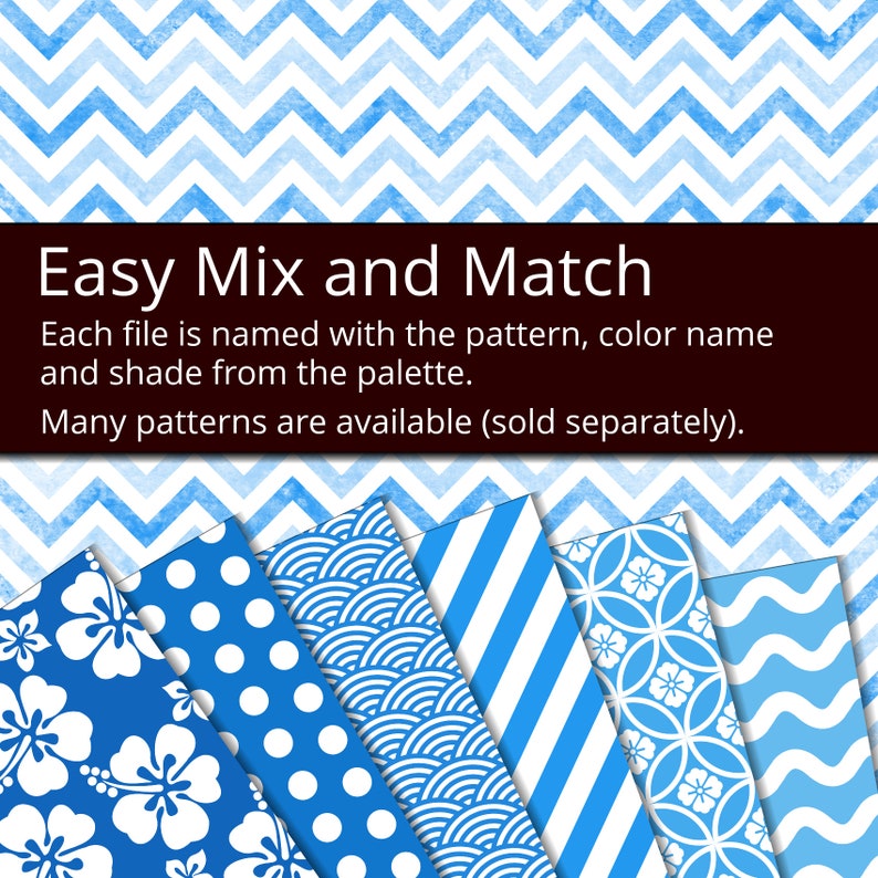 Watercolor Chevron Digital Paper Pack, 250 Geometric Digital Paper ...
