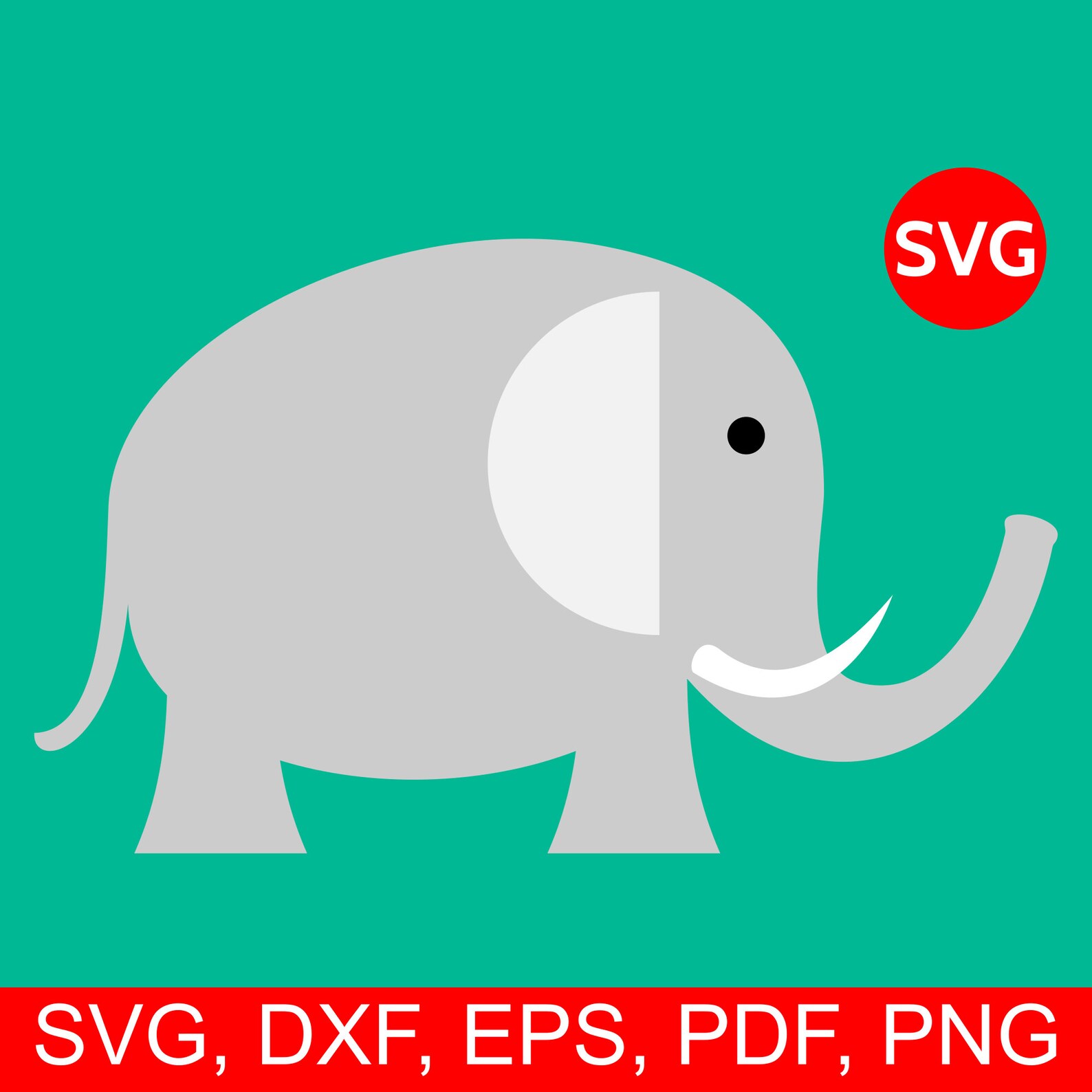 Elephant SVG File Elephant DXF Elephant Clipart Elephant | Etsy