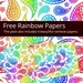 Floral Paisley Digital Paper Pack, 250 Colors Flower Digital Paper ...