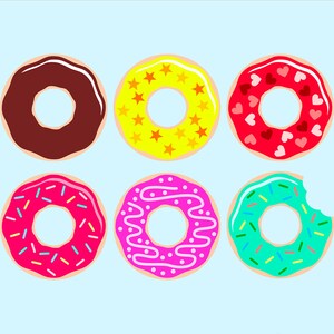 6 Donuts SVG Files for Cricut, Doughnuts SVG Bundle, Donut SVG Design ...