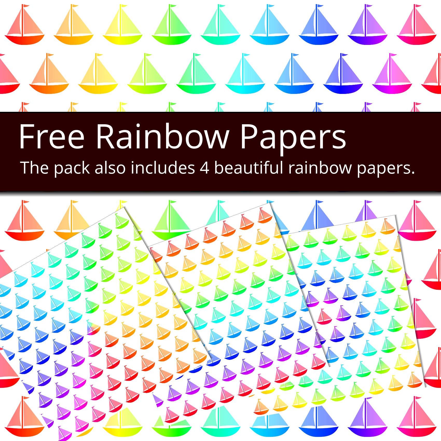 Sailboat Digital Paper Pack 250 Colors Nautical Digital Paper | Etsy