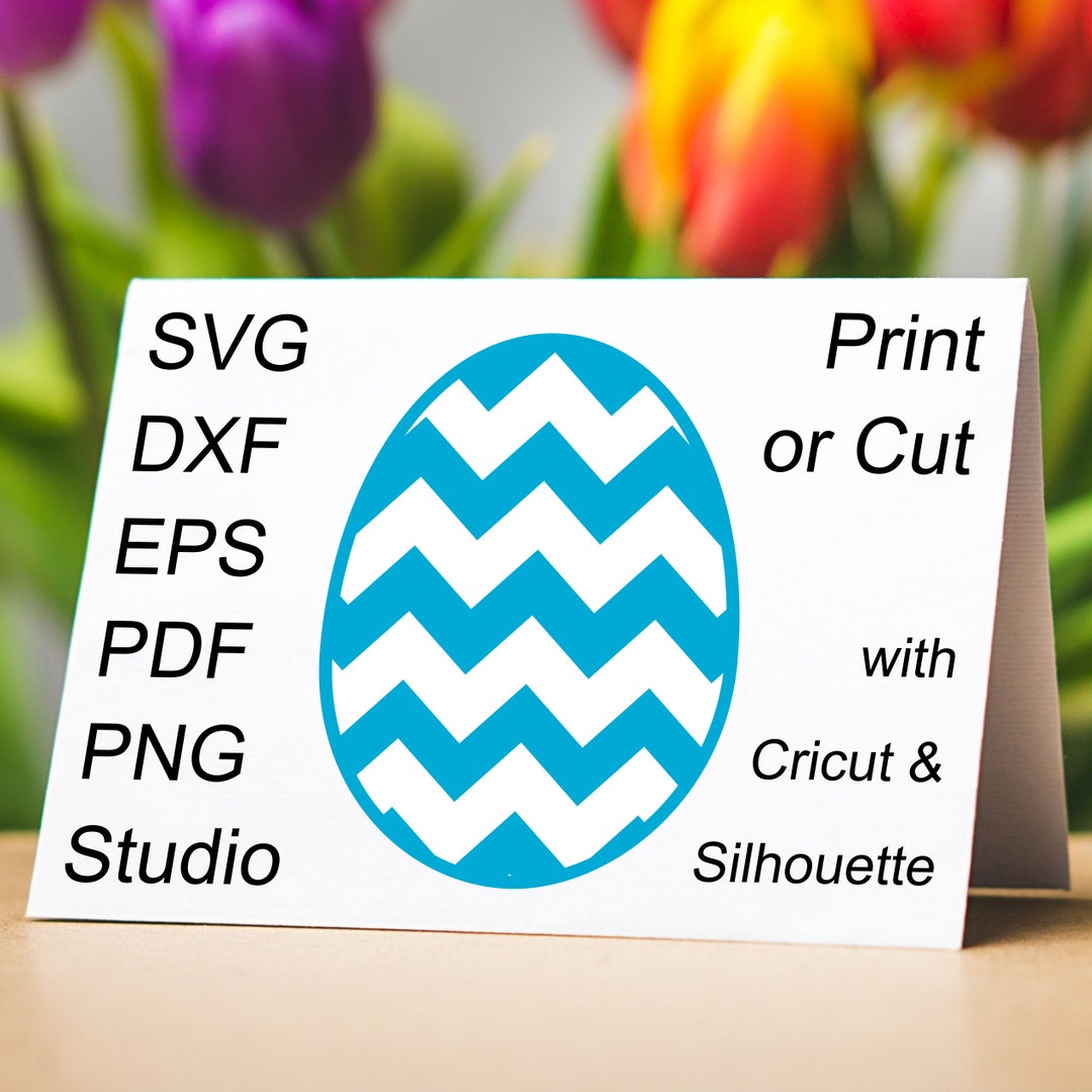 Chevron Easter Egg SVG, Easter Egg Chevron SVG File, Chevron Pattern ...
