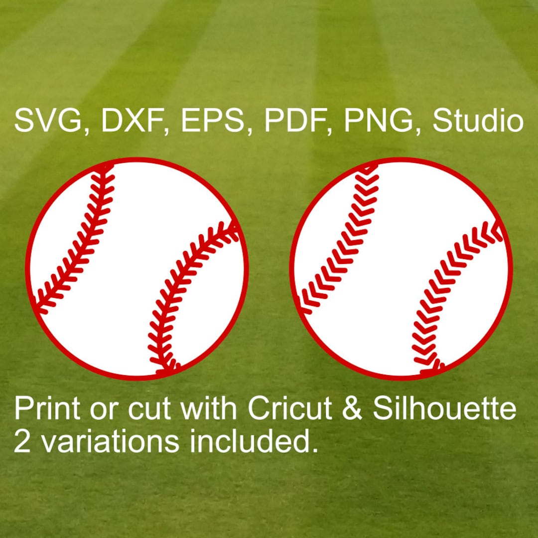Baseball Ball SVG File for Cricut & Silhouette, Baseball SVG Cut File ...