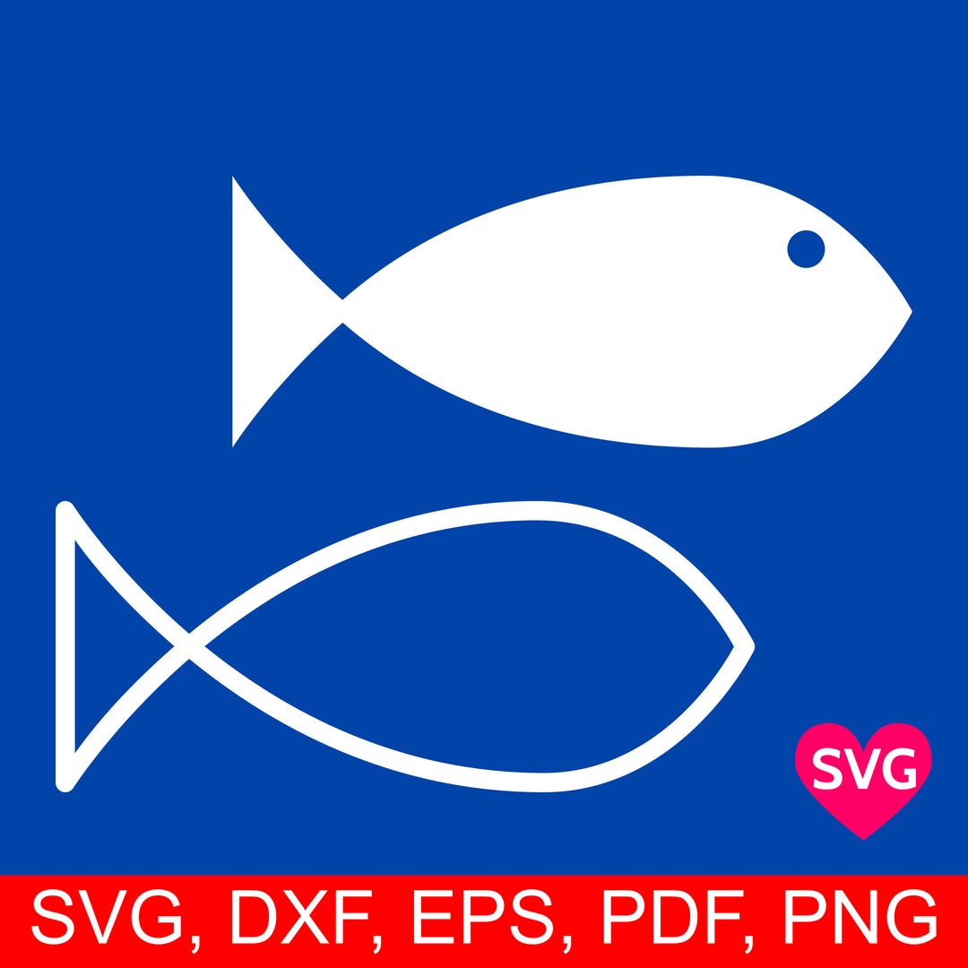 Fisch SVG Datei, Fisch DXF, Fisch SVG Schnittdatei für Cricut, Fisch ...