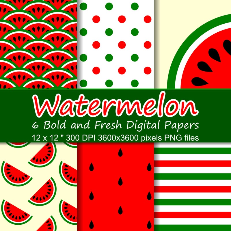 Watermelon Paper - Etsy