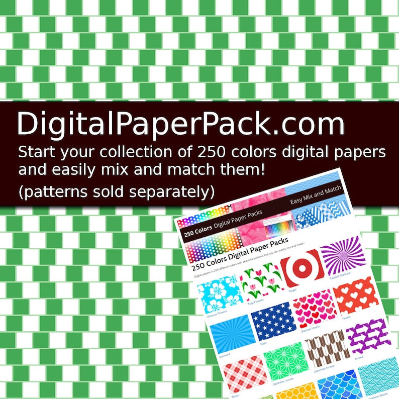 Cafe Wall Optical Illusion Digital Paper Pack, 250 Colors Digital Paper ...