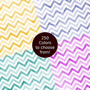 Watercolor Chevron Digital Paper Pack, 250 Geometric Digital Paper ...